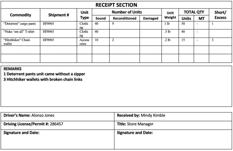 Carta Porte en Inglés Ejemplos en Word y Formatos