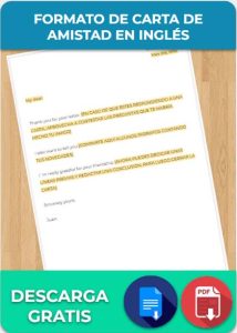 Carta de Amistad en Inglés | Formatos, Ejemplos | Cómo redactar 2023 💼