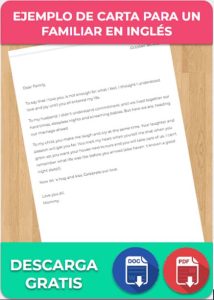Carta en inglés para un familiar | Formatos, Ejemplos | Cómo redactar 2023 💼