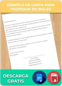 Carta en Inglés para un Profesor | Formatos, Ejemplos | Cómo redactar 2025 💼