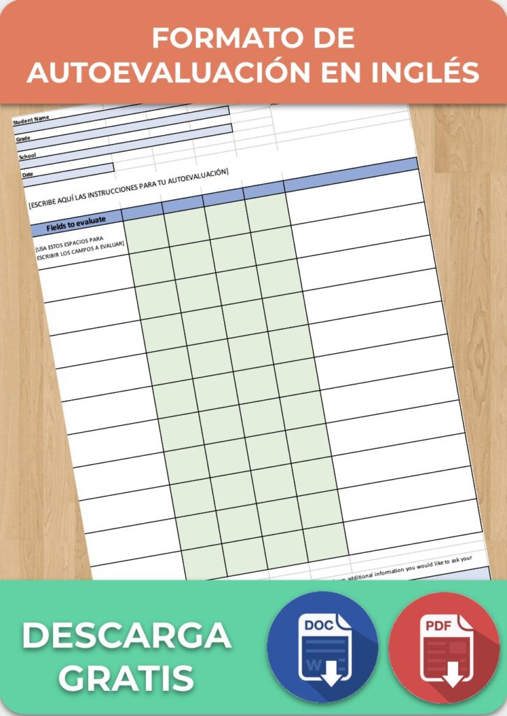 Autoevaluación en Inglés | Formatos, Ejemplos | Cómo hacer 2025