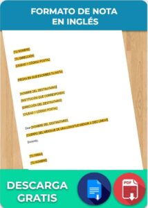 Nota en Inglés | Formatos, Ejemplos | Cómo hacer 2025