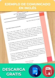 Comunicado en inglés » Milformatos US