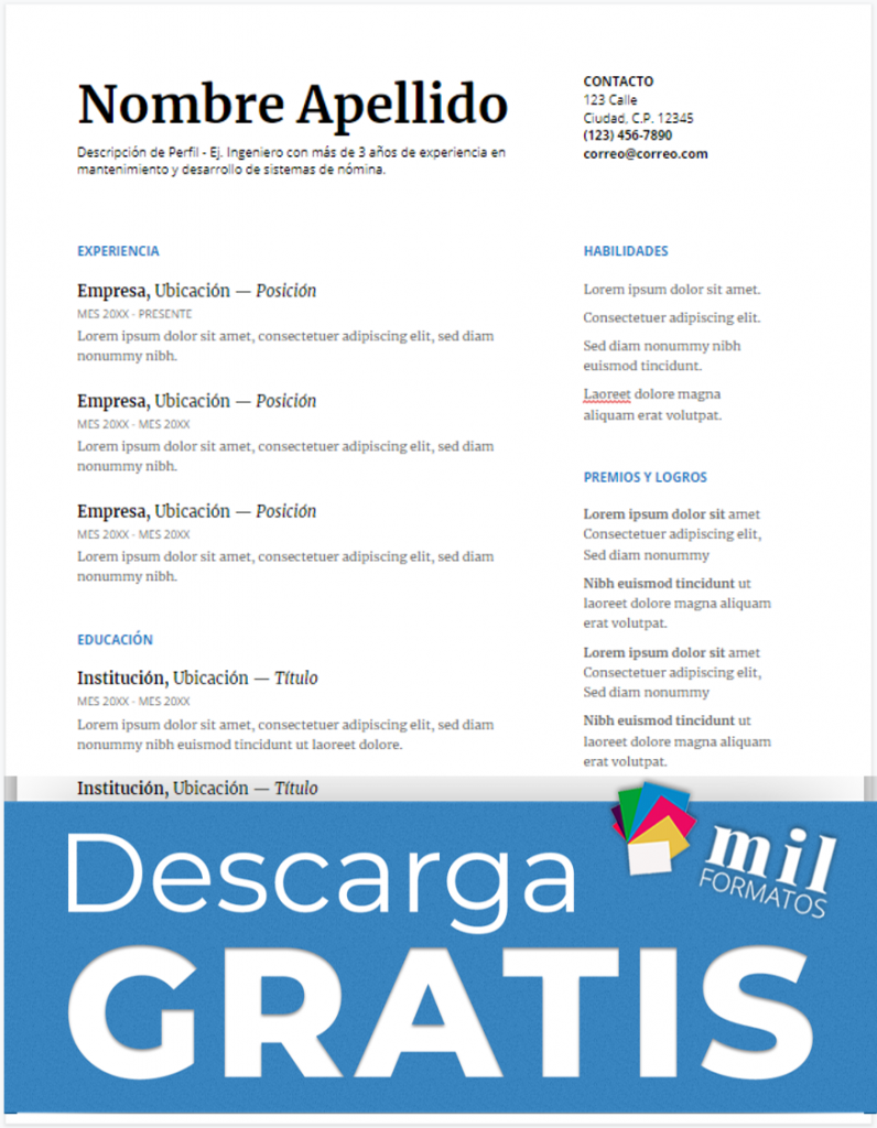 CV de Ingeniero en Sistemas 【 Ejemplos y Plantillas 】Word, PDF