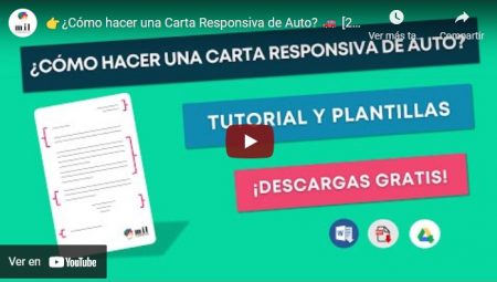 Carta Responsiva Vehicular Ejemplos y Formatos Word, PDF