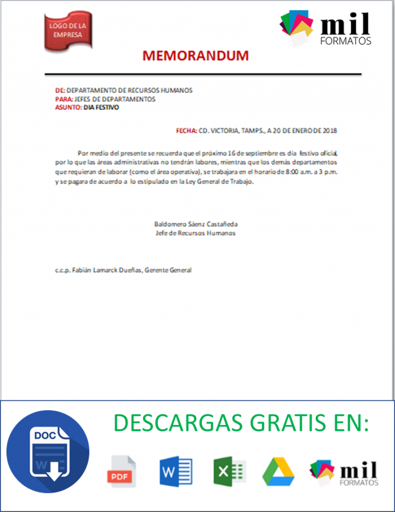 Memorandum » Milformatos.com