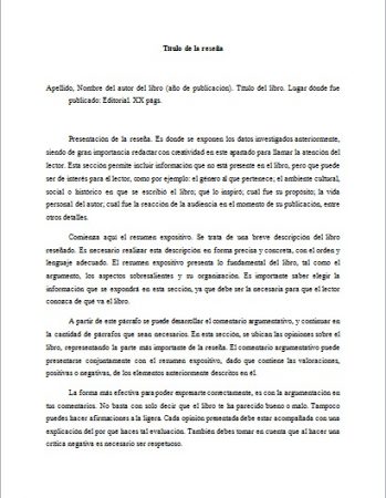 Reseña de Libro » Aprende a hacerla en Milformatos.com