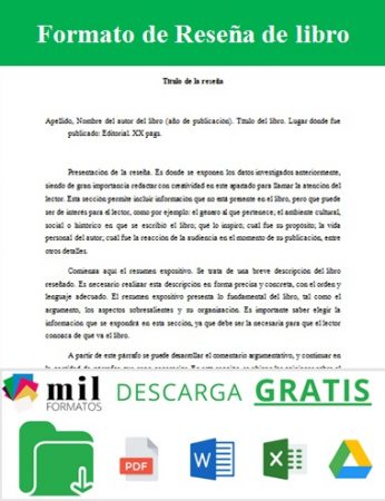 Reseña de Libro » Aprende a hacerla en Milformatos.com