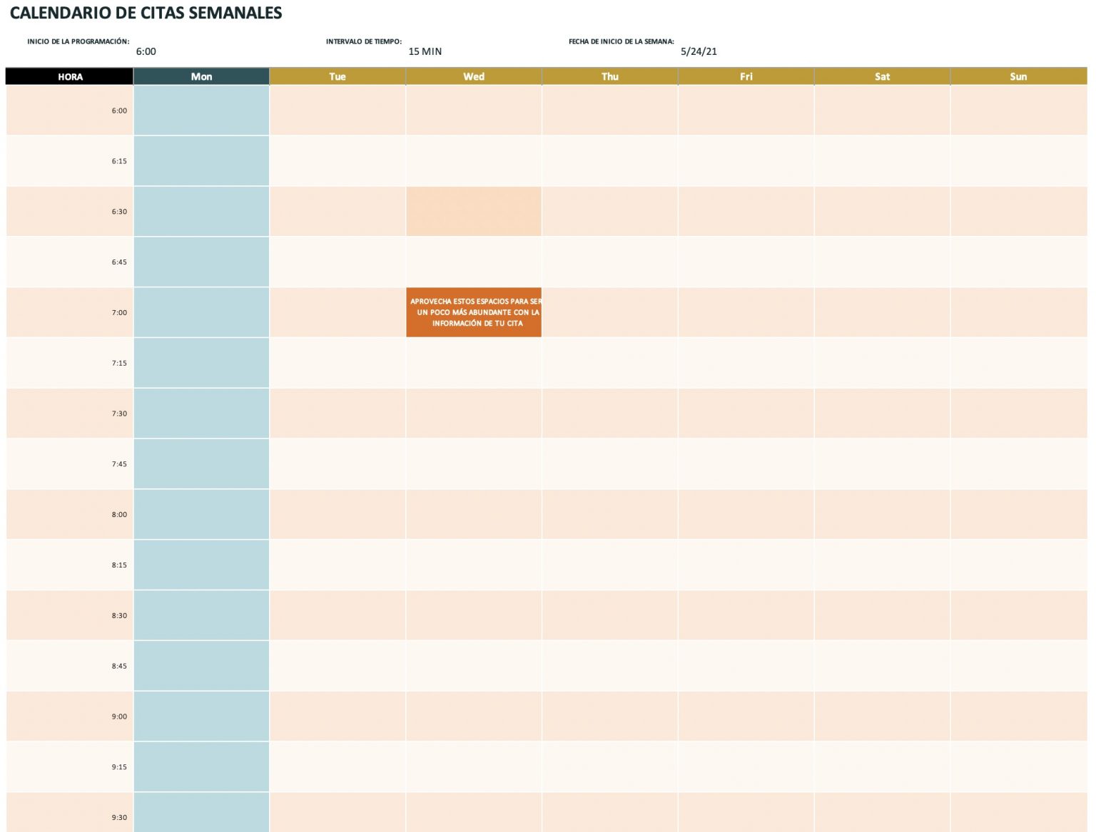 Sistema de Citas Ejemplos, Formatos Word, Excel