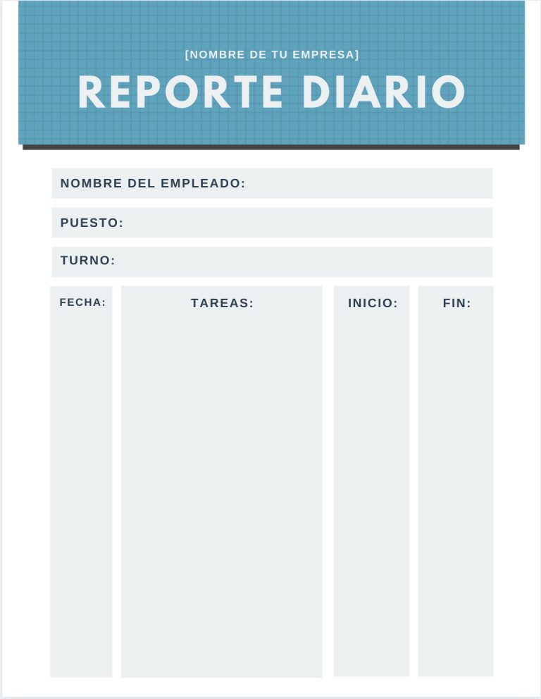 Reporte Escrito > Ejemplos y Formatos » Descarga Gratis