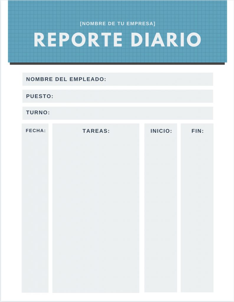 Reporte Escrito > Ejemplos y Formatos » Descarga Gratis