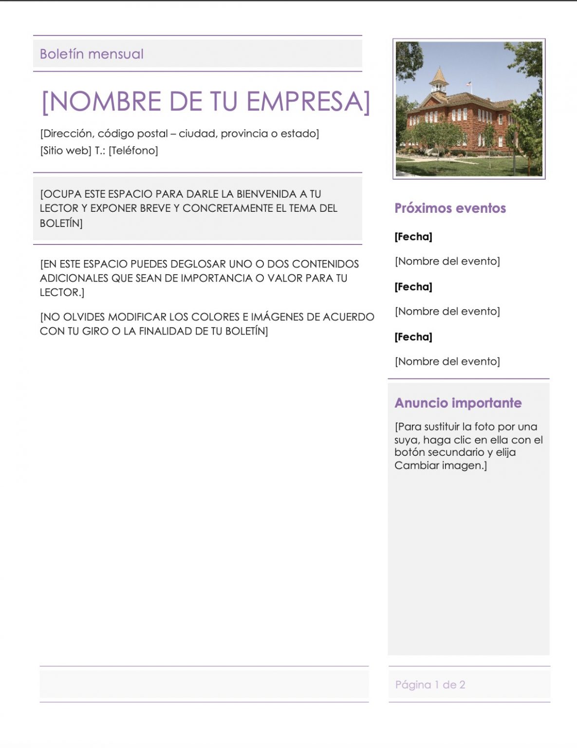 Boletín Informativo Corto » Ejemplos y Formatos Excel, Word, PDF【2025