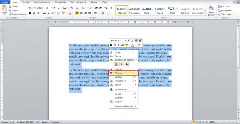 ¿Qué es el interlineado en Word? Ejemplos y Consejos