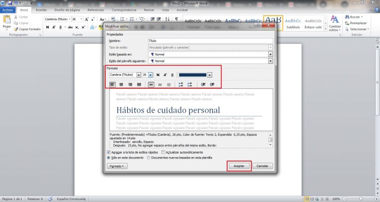 Títulos bonitos en Word Ejemplos y Consejos