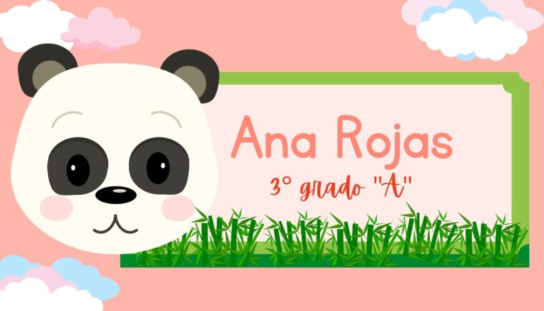 Gafete para niños Ejemplos, Plantillas Word, Excel, Canva